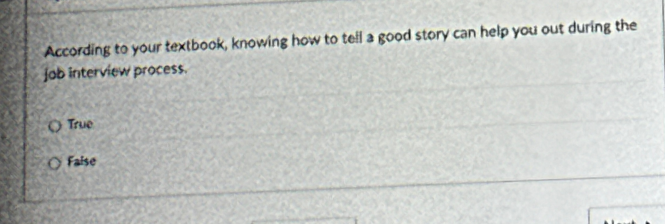 Solved According to your textbook, knowing how to tell a | Chegg.com