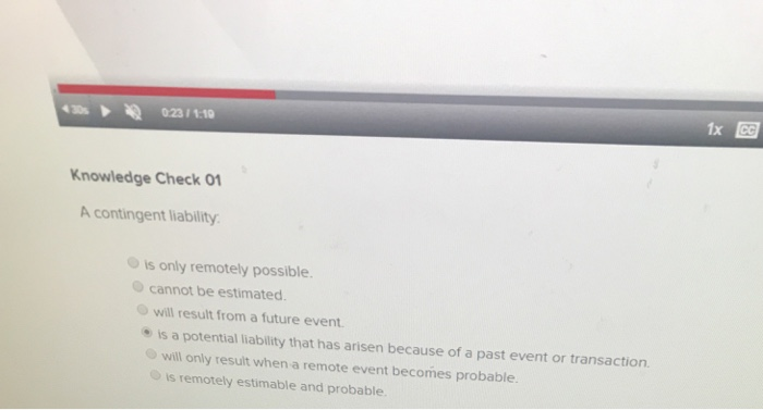 Solved 3 02311:10 1x CC Knowledge Check 01 A contingent | Chegg.com