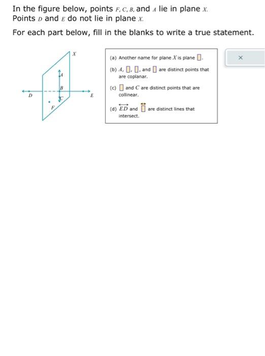 Solved In the figure below, points F,C,B, and A lie in plane | Chegg.com