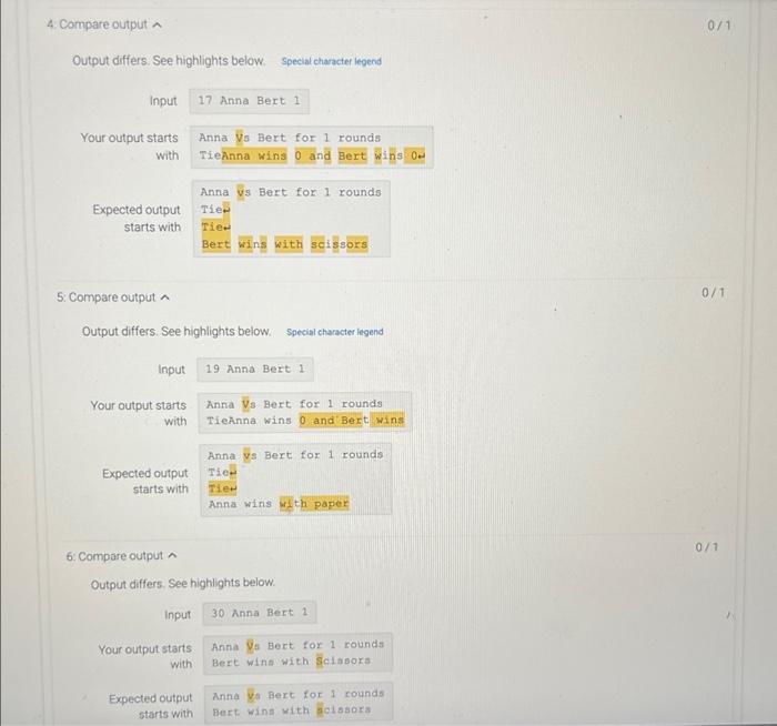 Solved 18.4 LAB*: Program: Rock paper scissors Program | Chegg.com