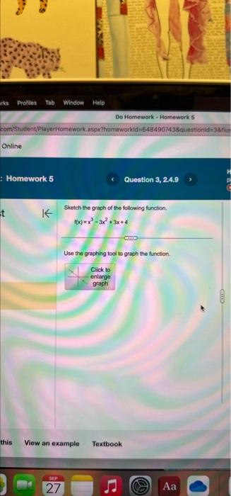 Solved irks Profiles Tab Window Help Online S t Do Homework | Chegg.com