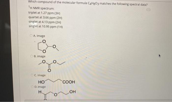 Solved Which compound of the molecular formula C4H803 | Chegg.com