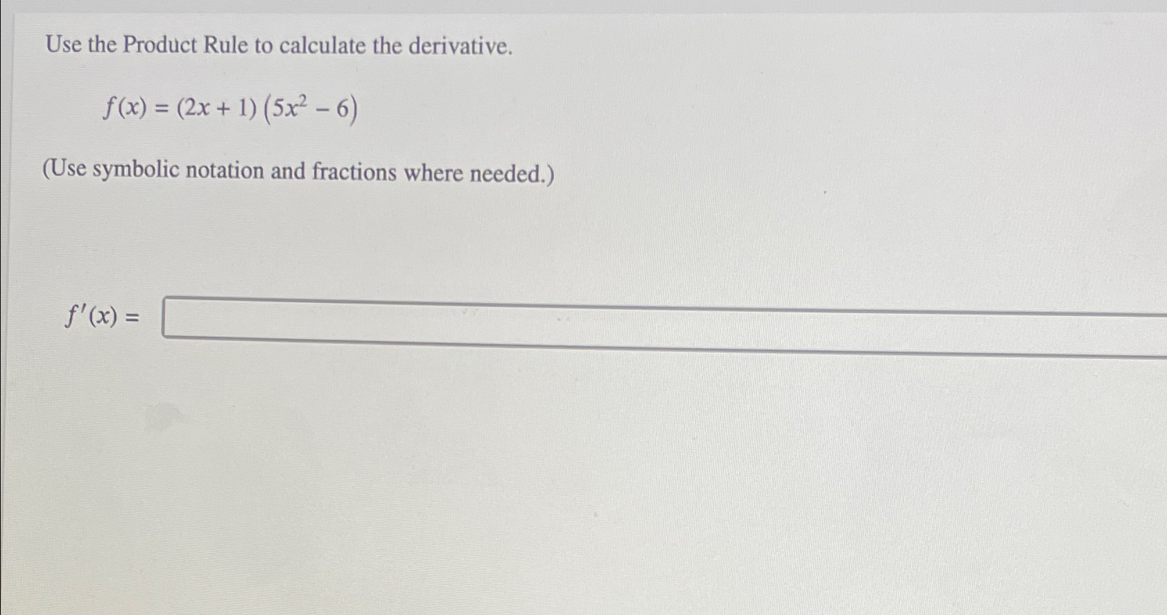 Solved Use the Product Rule to calculate the | Chegg.com