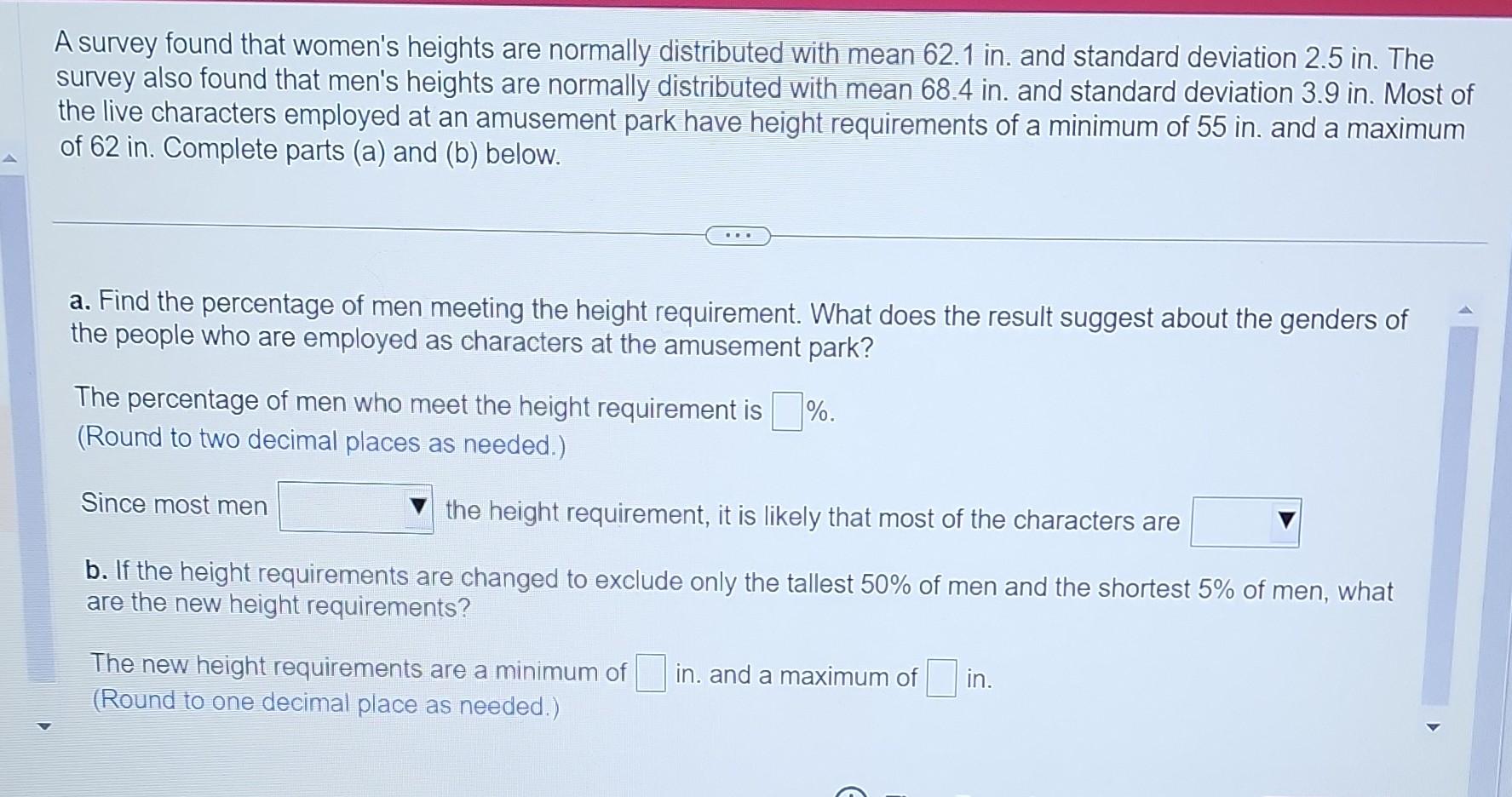 Solved The options are: a. do not meet meet and men. women. | Chegg.com