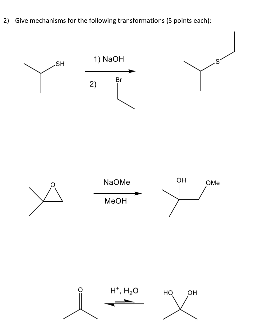 Solved Give mechanisms for the following transformations | Chegg.com