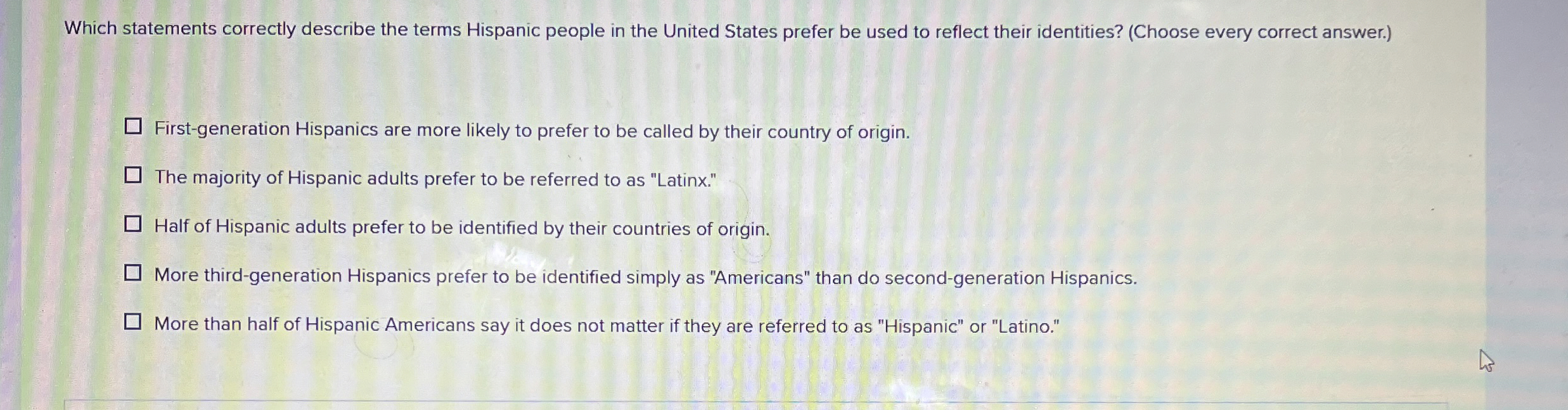 Solved Which statements correctly describe the terms | Chegg.com