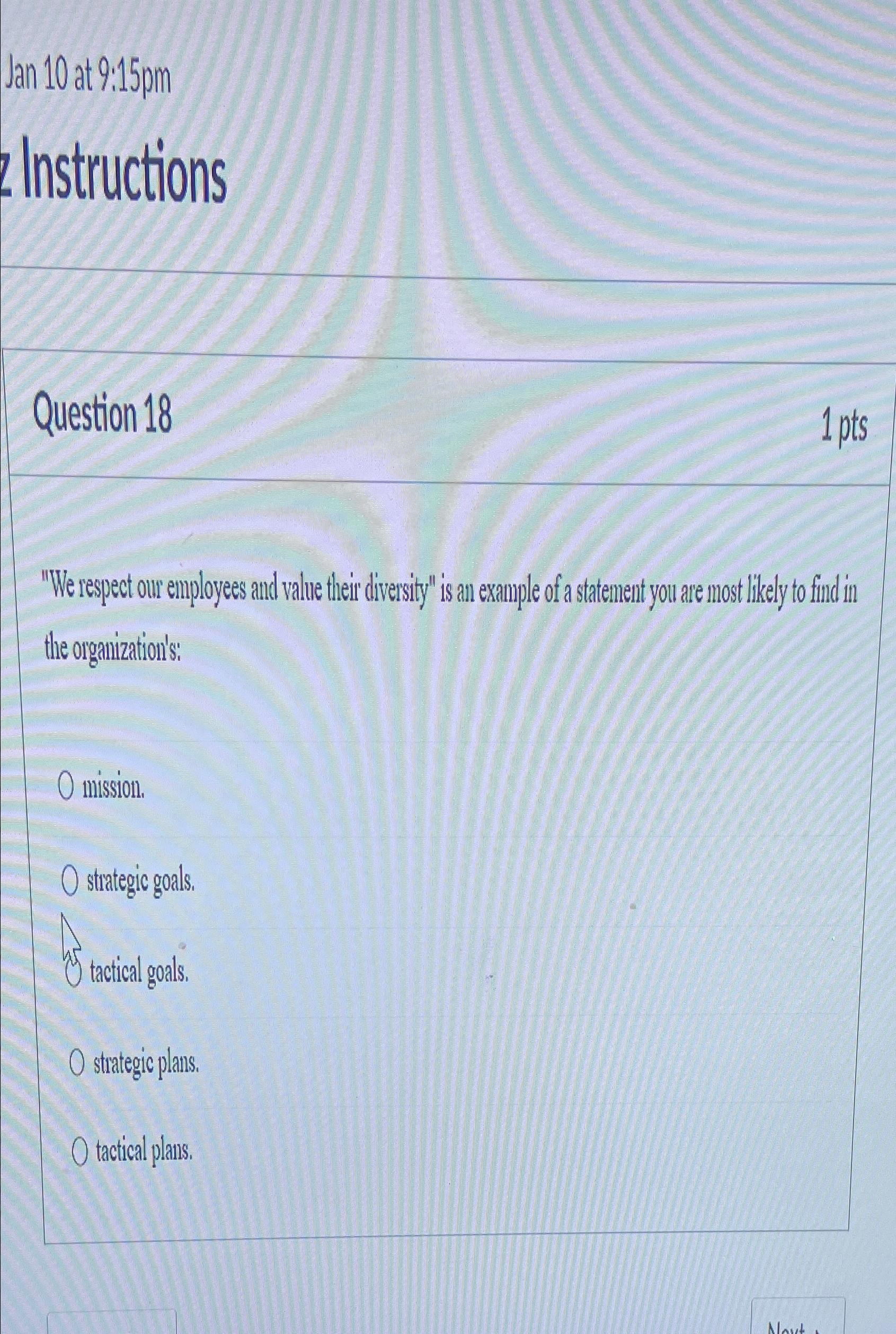 Solved Jan 10at 9:15pmInstructionsQuestion 181 ﻿pts"We | Chegg.com