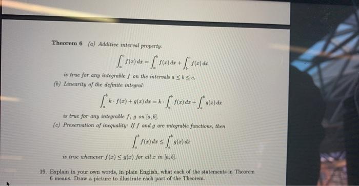 Solved Theorem 6 (a) Additive interval property: | Chegg.com