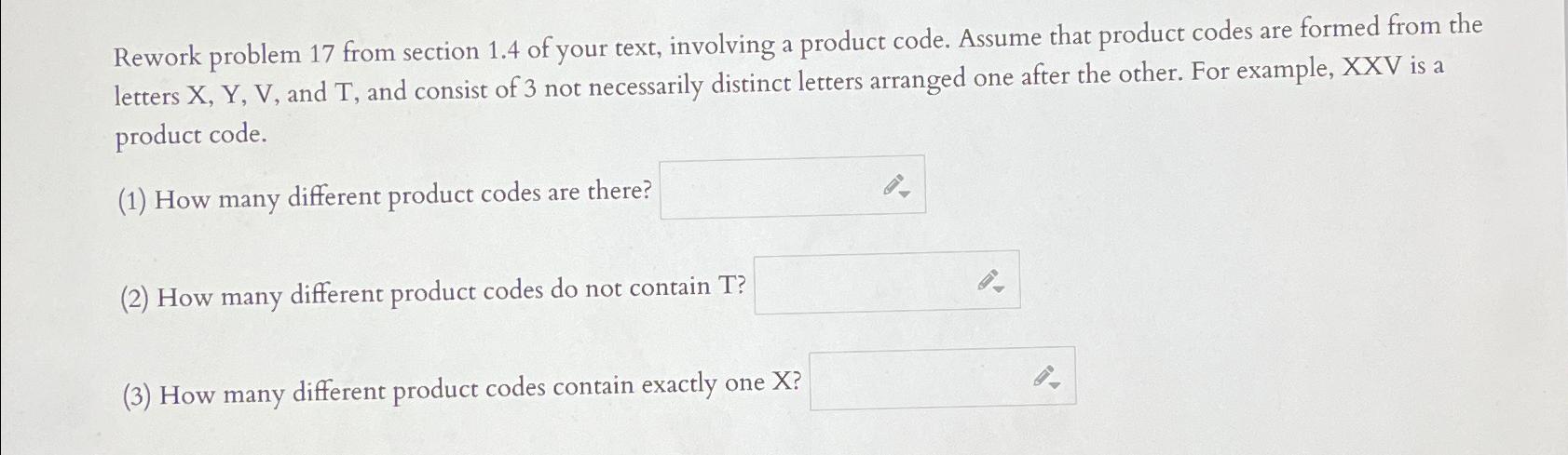 Solved Rework problem 17 ﻿from section 1.4 ﻿of your text, | Chegg.com
