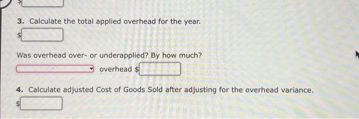 Solved Calculating the Predetermined Overhead Rate, Applying | Chegg.com