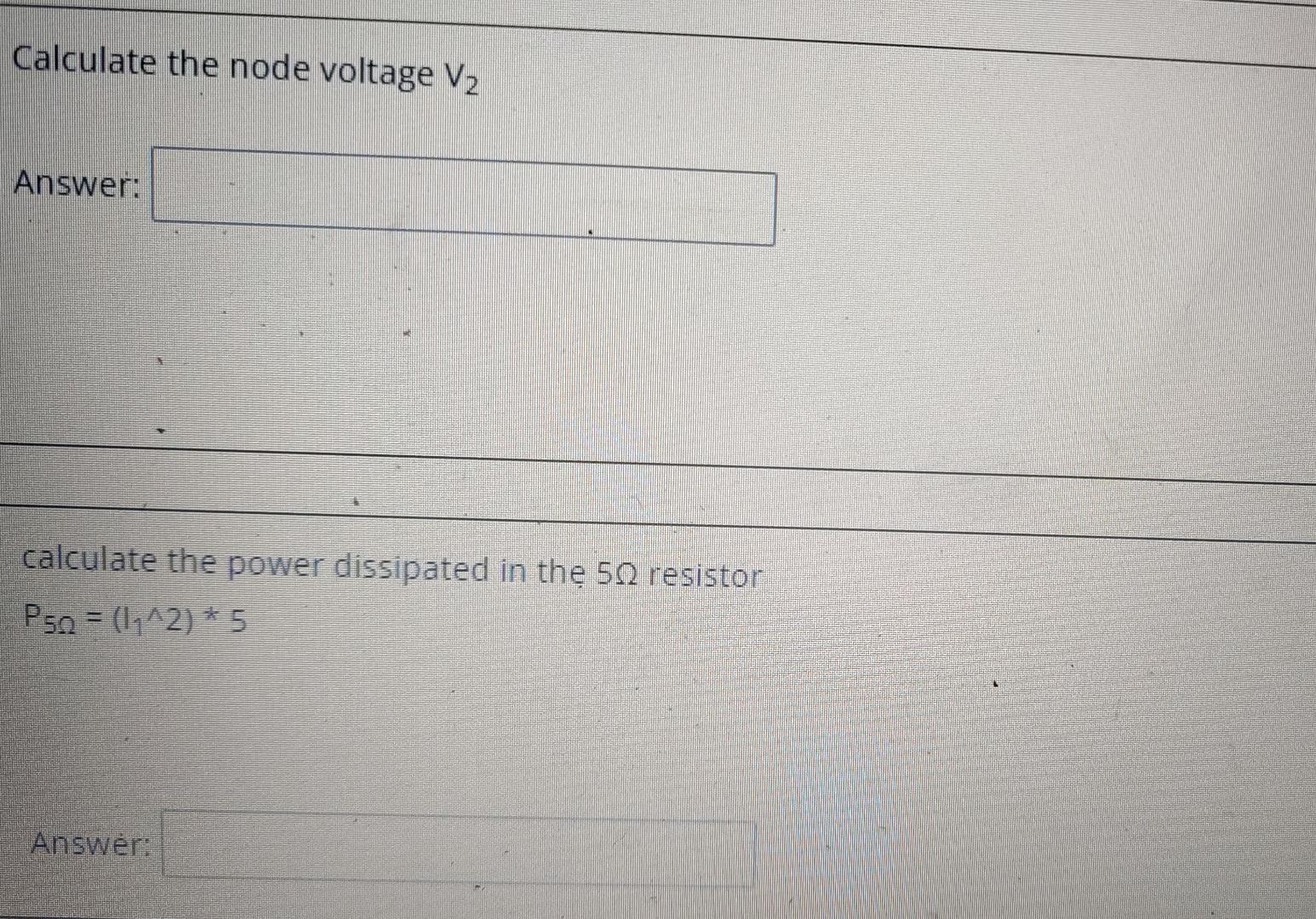 Solved Consider the circuits below, calculate the node | Chegg.com
