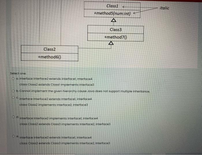 Solved Given the following inheritance hierarchy, what is | Chegg.com