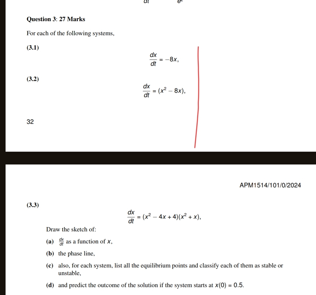 Solved Question 3: 27 ﻿MarksFor each of the following | Chegg.com
