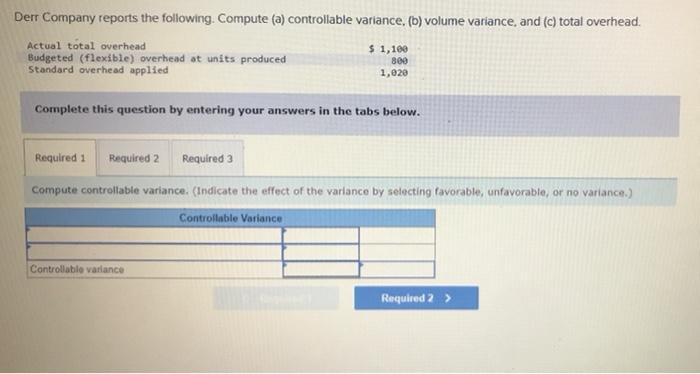 Solved Derr Company reports the following. Compute (a) | Chegg.com