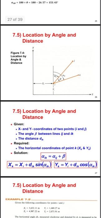 Solved The horizontal angle measured clockwise | Chegg.com