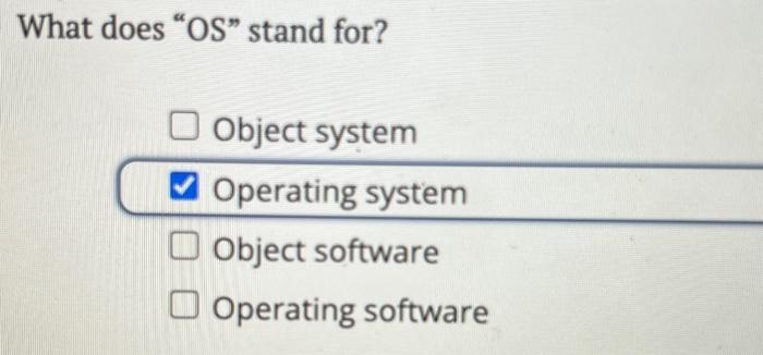 Solved What is not an example of application software? File | Chegg.com