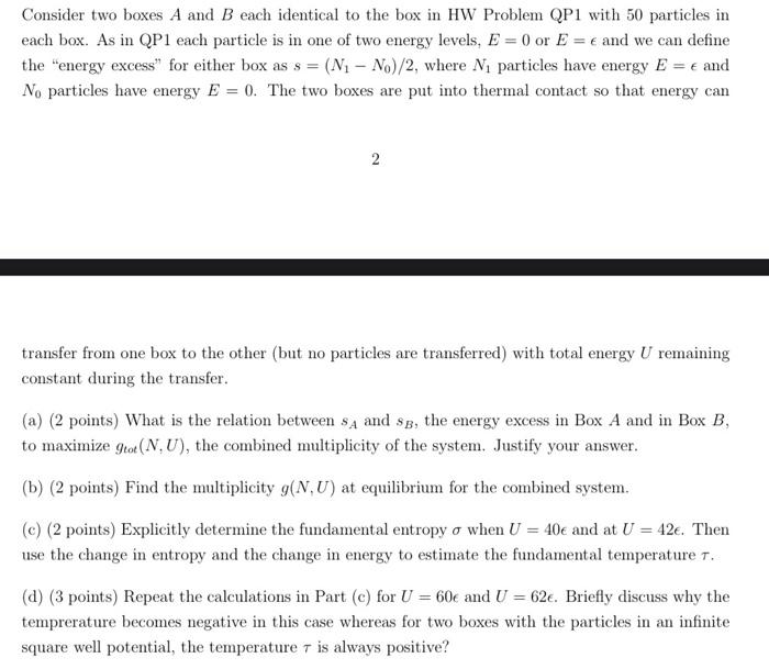 Solved Consider two boxes A and B each identical to the box | Chegg.com