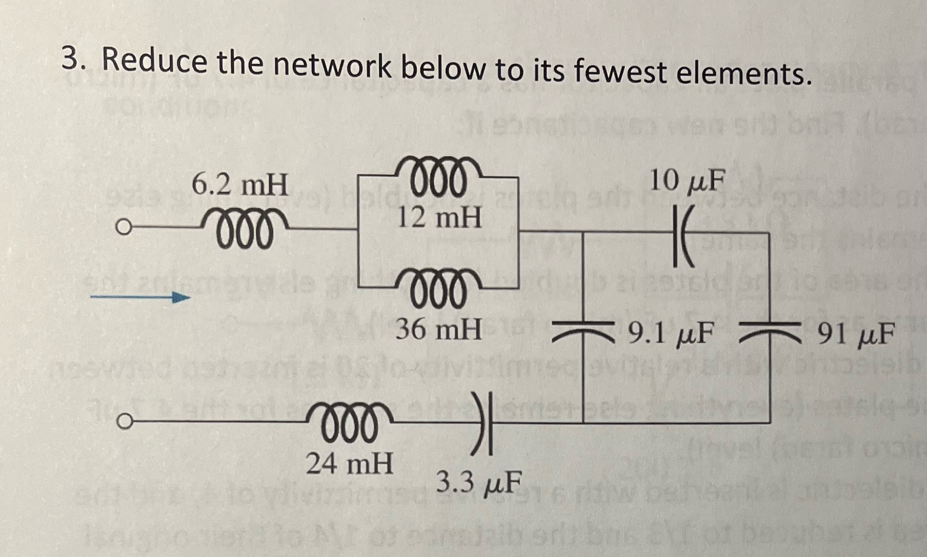 Solved Reduce the network below to its fewest elements. | Chegg.com