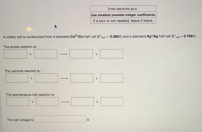 Solved Enter electrons as e. Use smallest possible integer | Chegg.com