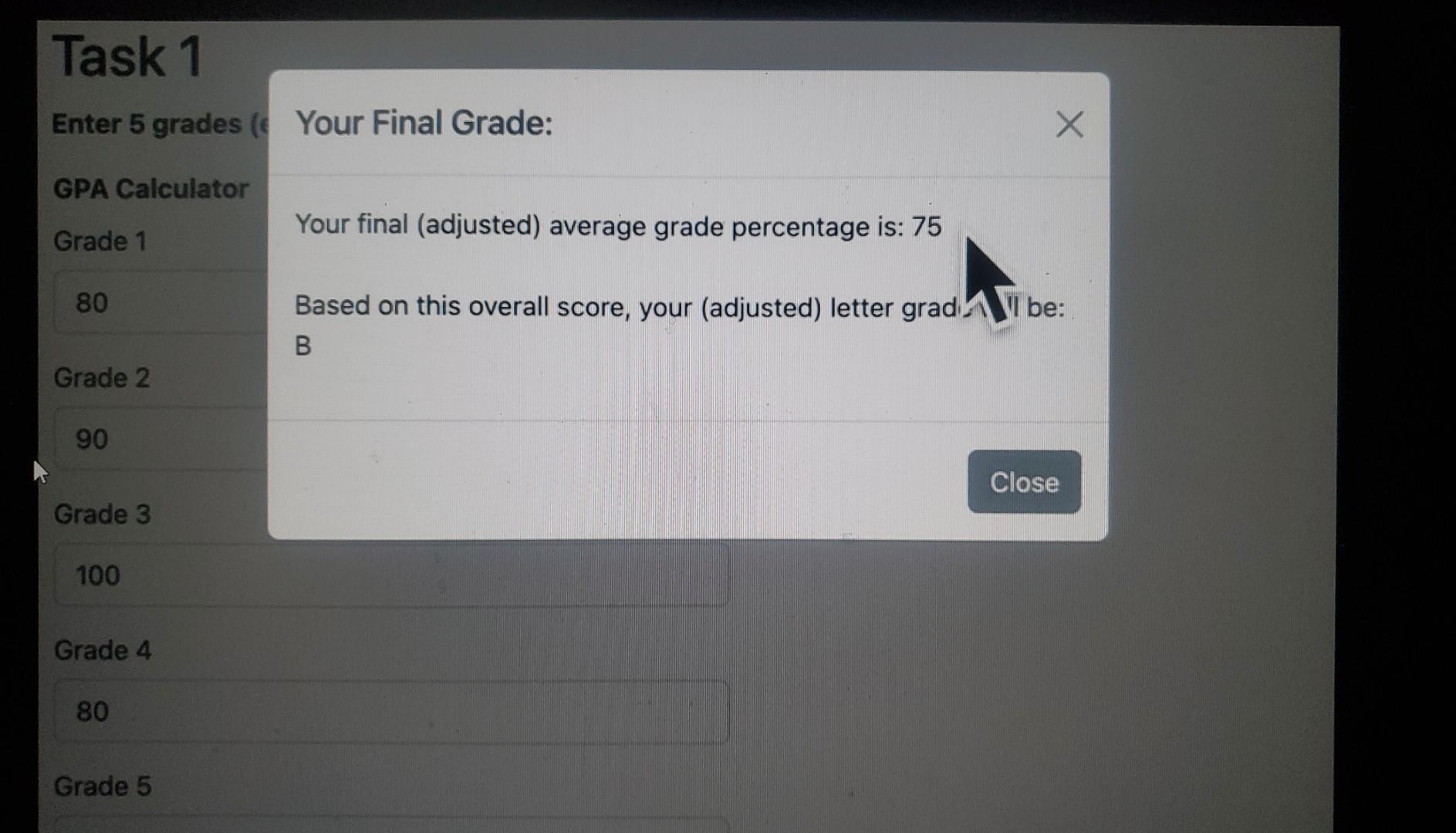 Solved Mainly need to make a GPA calculator using | Chegg.com