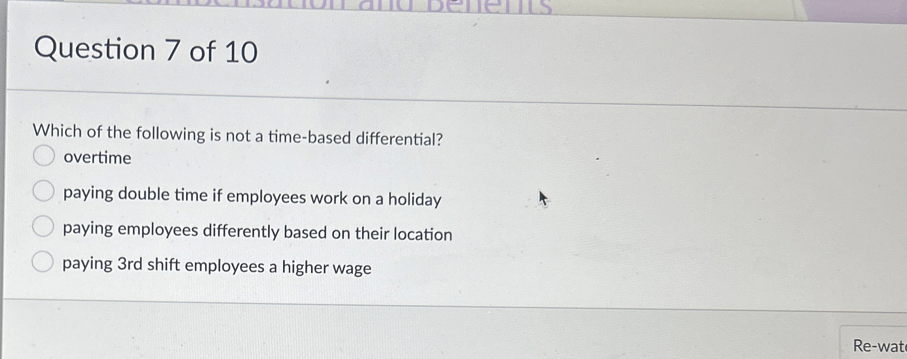 Solved Question 7 ﻿of 10Which of the following is not a | Chegg.com