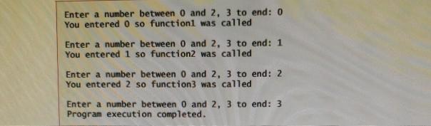 Solved Array Of Function Pointer Exercises 730 Calculating 