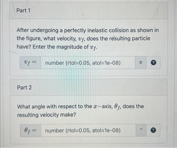 Solved Particles of mass m and 2m have velocities v1=1vx^ | Chegg.com