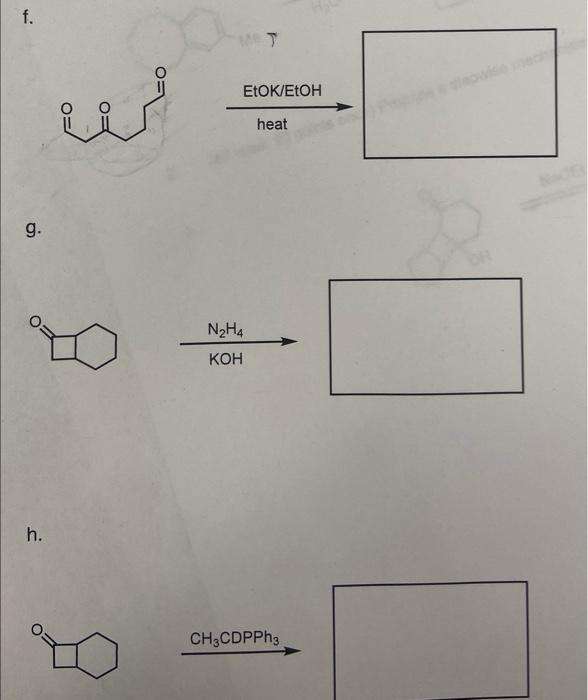Solved predict the products of the reactions | Chegg.com