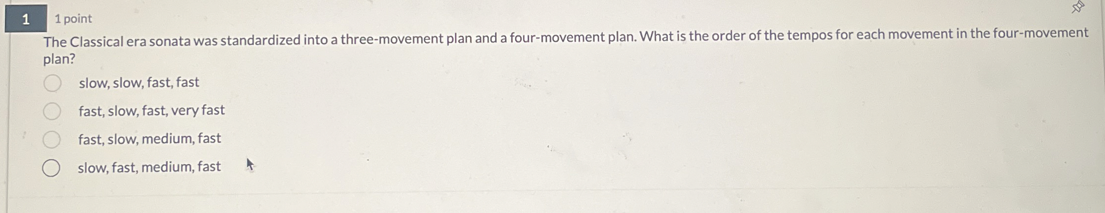 Solved 11 ﻿pointThe Classical era sonata was standardized | Chegg.com