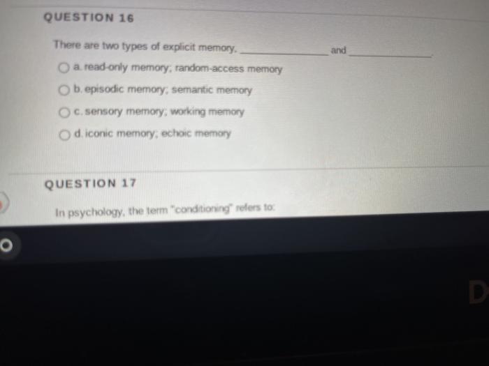Solved "If a response is followed by a pleasurable | Chegg.com