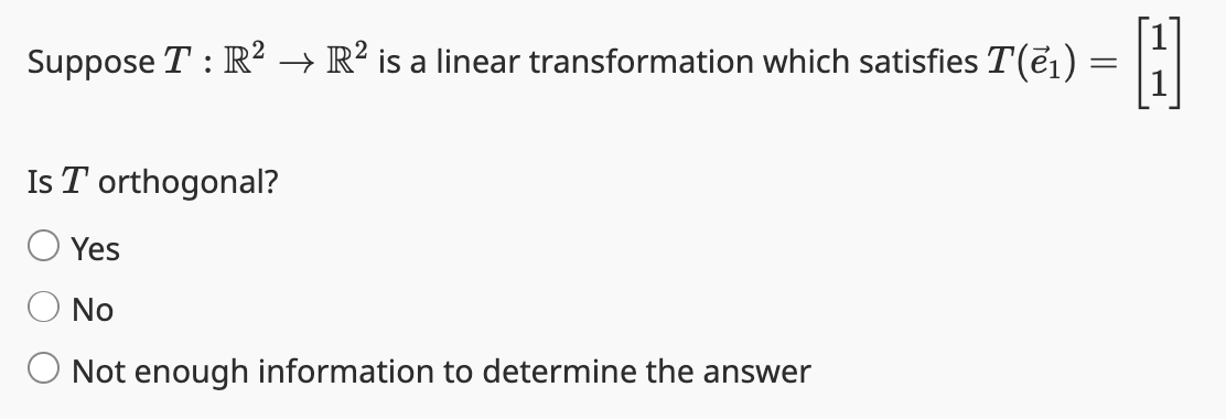 Solved Suppose T:R2→R2 ﻿is a linear transformation which | Chegg.com