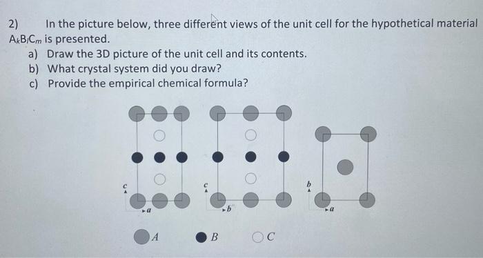 Solved 2) In the picture below, three different views of the | Chegg.com