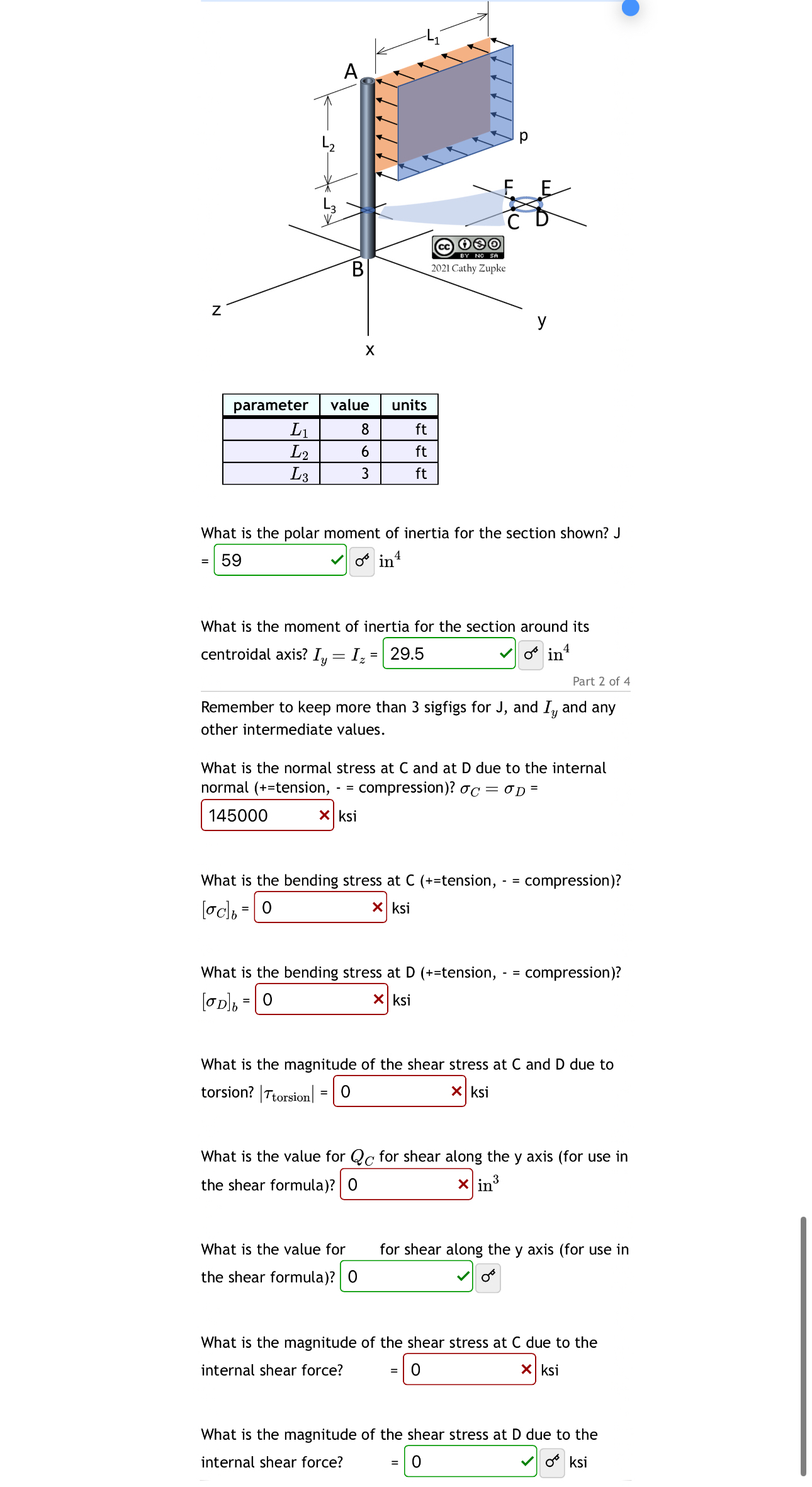 Consider the figure and associated parameter table. | Chegg.com