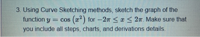 Solved 3. Using Curve Sketching methods, sketch the graph of | Chegg.com
