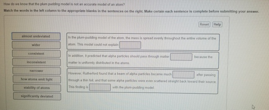 Solved How do we know that the plum pudding model is not an | Chegg.com