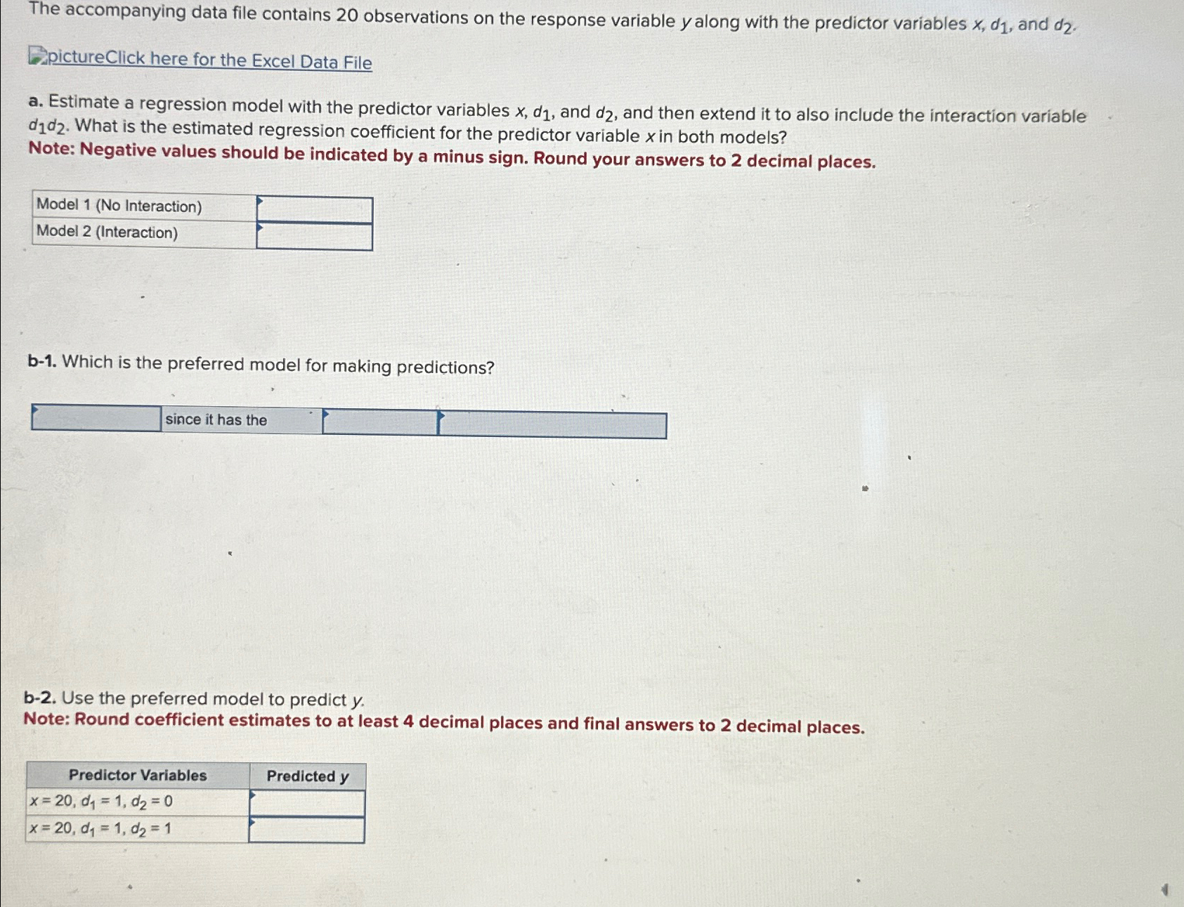 The accompanying data file contains 20 ﻿observations | Chegg.com