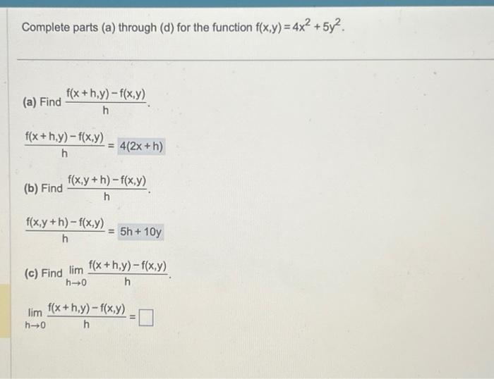 Solved please solve for C and D | Chegg.com