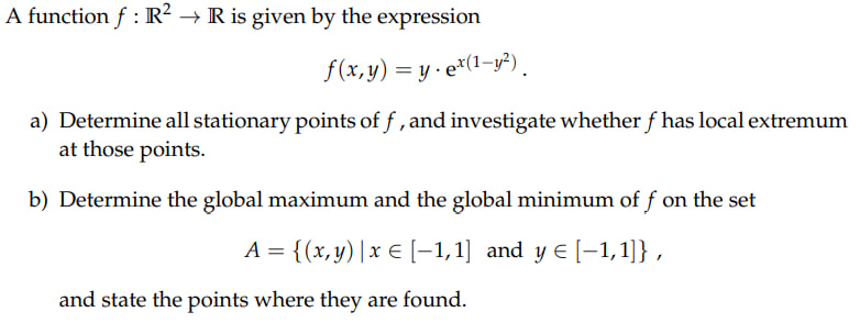 Solved A function f:R2→R ﻿is given by the | Chegg.com