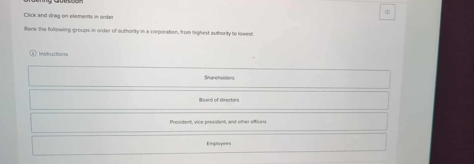 Solved Click and drag on elements in orderRank the following | Chegg.com