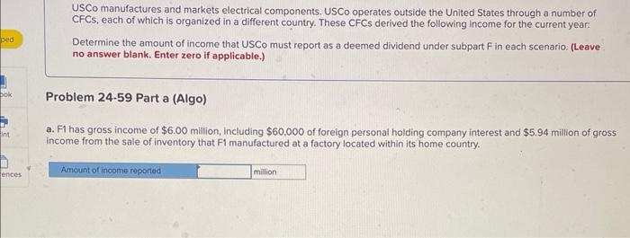Solved USCo manufactures and markets electrical components. | Chegg.com