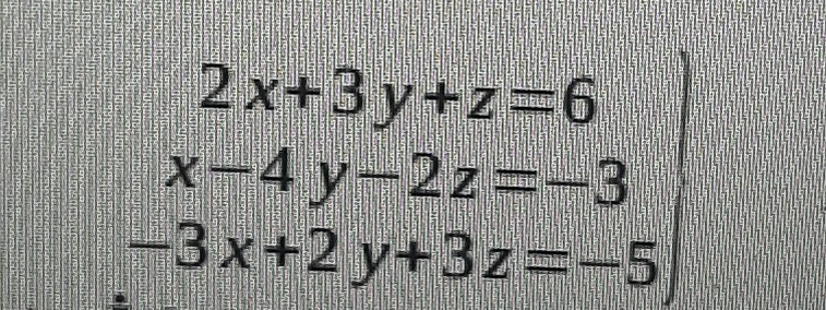 Solved Find the solution of the equation system with the | Chegg.com