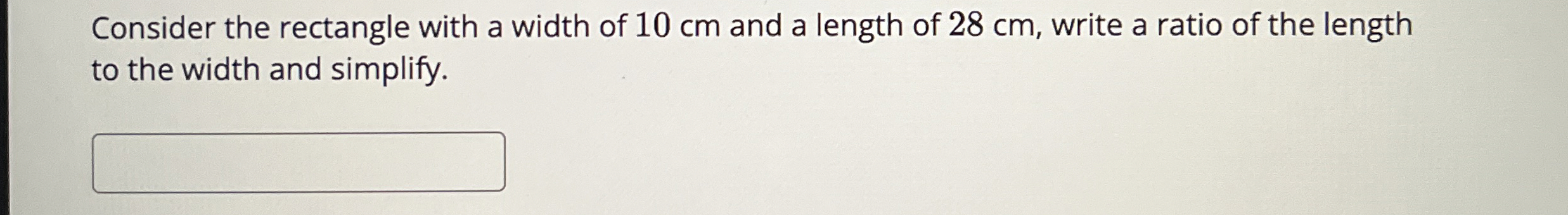 Solved Consider the rectangle with a width of 10 ﻿cm and a | Chegg.com