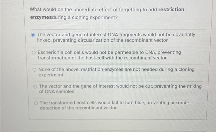 Solved What would be the immediate effect of forgetting to | Chegg.com