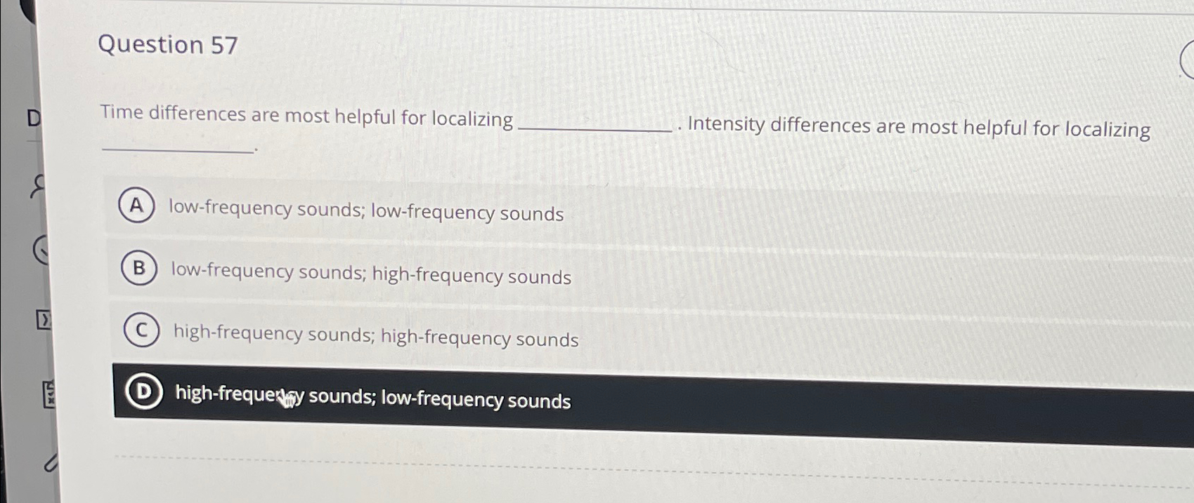Solved Question 57Time differences are most helpful for | Chegg.com