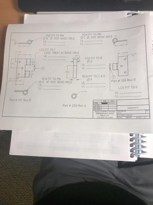FN2 FIT TO PIN OBØ 500 BASIC HOLE RC4 FIT TO PIN | Chegg.com
