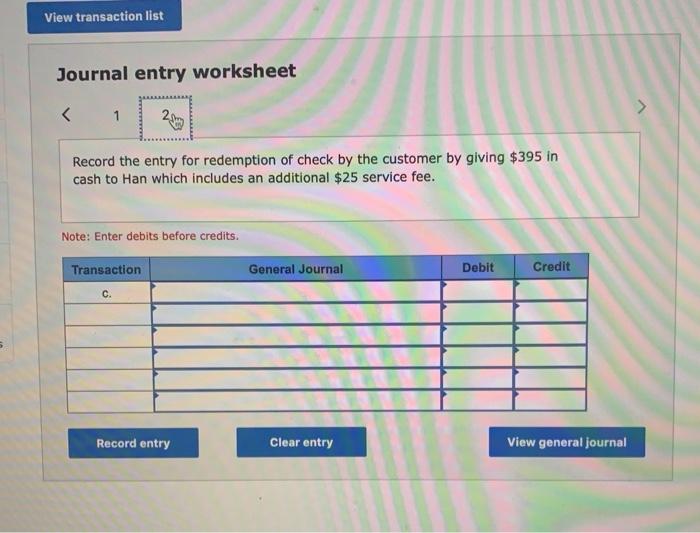 Solved a. Show the effects of recognizing the NSF check on | Chegg.com