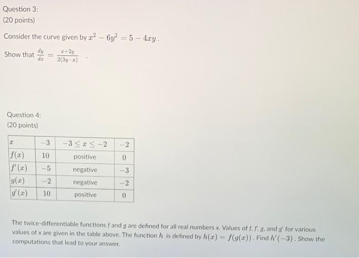 Solved Consider the curve given by x2−6y2=5−4xy. Show that | Chegg.com