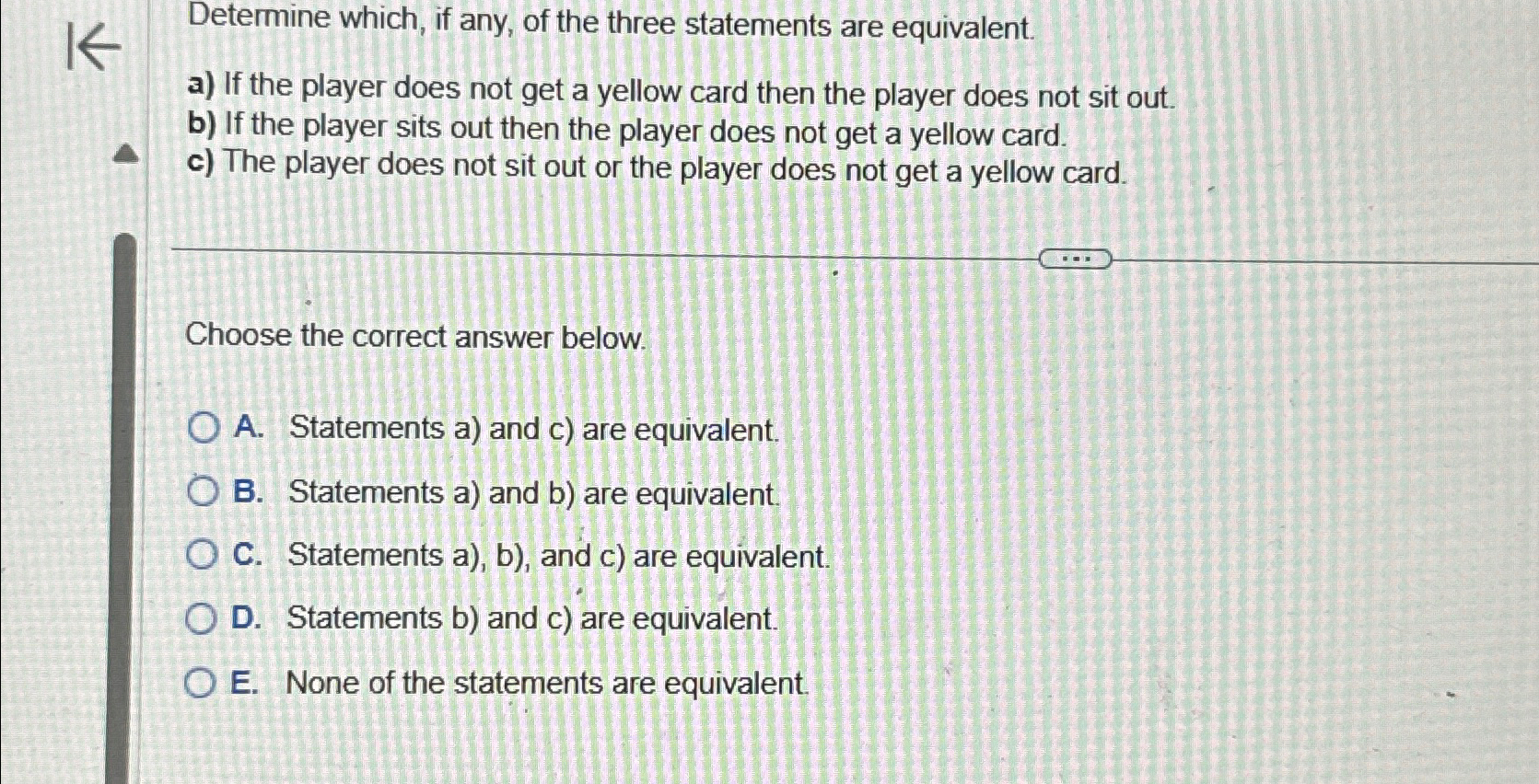 Solved Determine which, if any, of the three statements are | Chegg.com