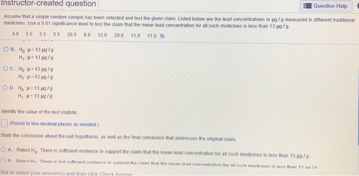 Solved Instructor-created question Question Help Assume that | Chegg.com