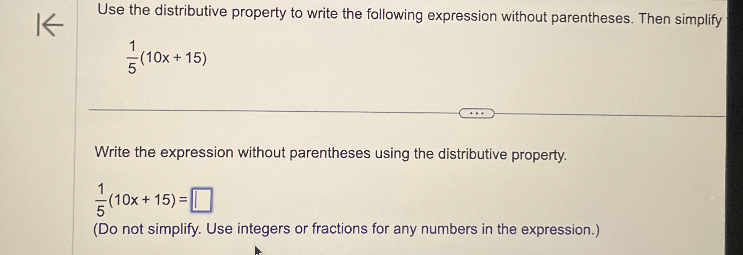 Solved Use the distributive property to write the following | Chegg.com
